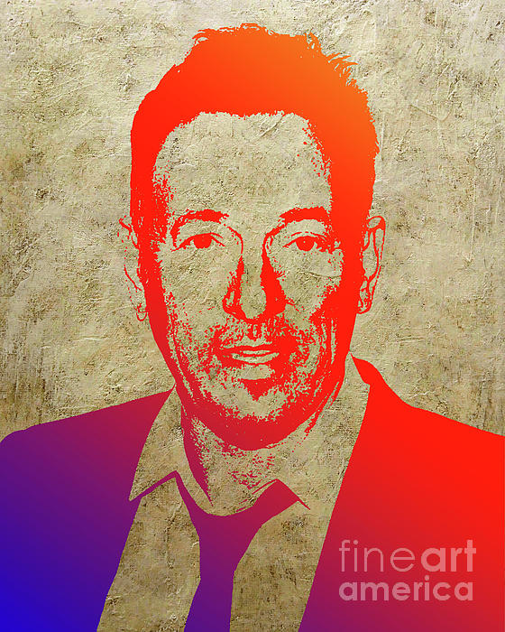 Bruce Springsteen Greeting Card by Edit Voros