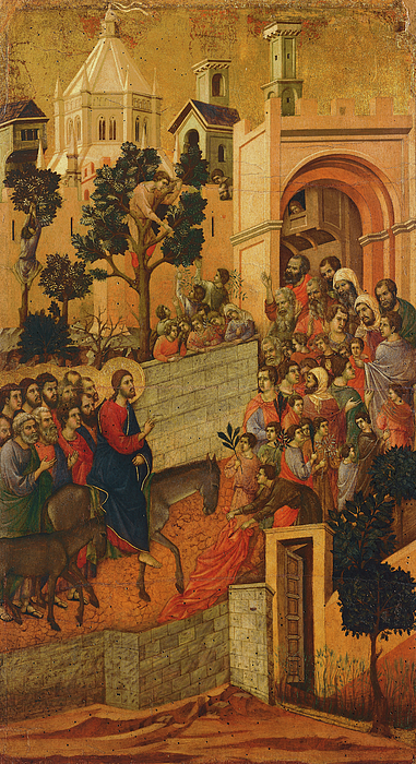 Christ's Entry Into Jerusalem, Detail Of Tile From Episodes From Christ's Passion And ...