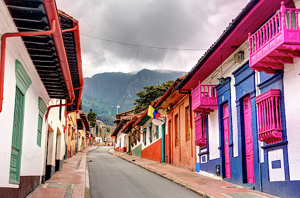 La Candelaria Bogota Colombia 1 Beach Towel by Mehdi G Pixels