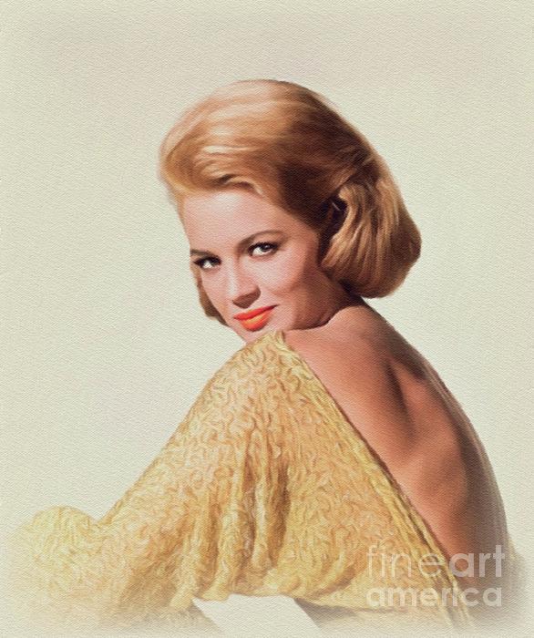 Angie Dickinson Vintage Actress Greeting Card By Esoterica Art Agency