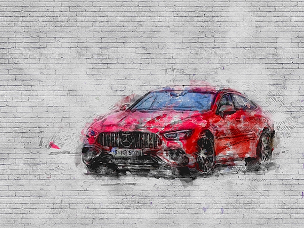 2023 Mercedes-AMG GT63 S E Performance 4-Door exterior new red German cars Mercedes Greeting ...