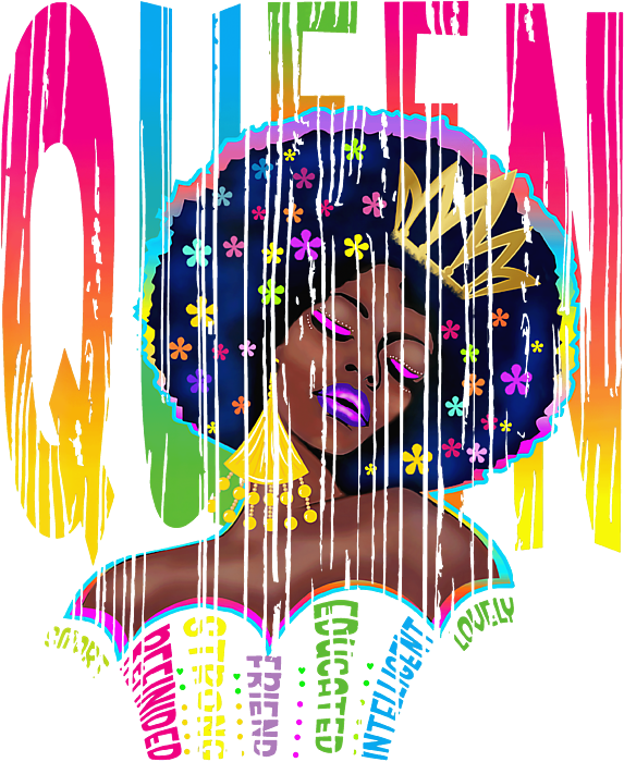 Black Queen Png Gold Glitter Afro Png Gold Black Girl