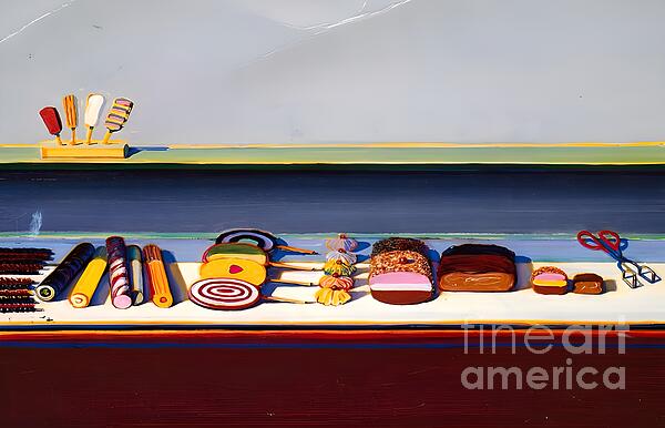 Wayne Thiebaud Greeting Card by Wayne Thiebaud