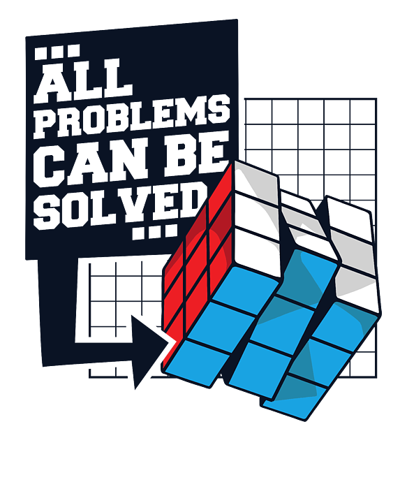 All Problems Can Be Solved Cubing Speedsolving Speed Cuber Greeting ...