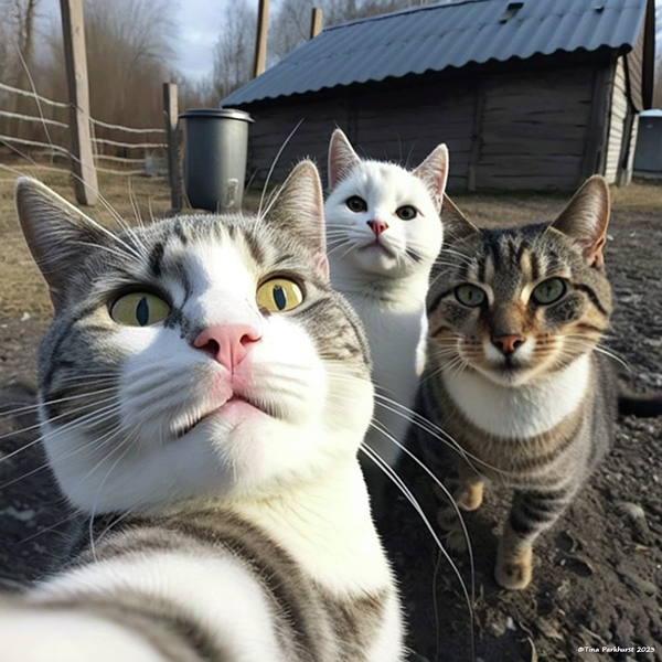 Cat Selfie 11 Greeting Card