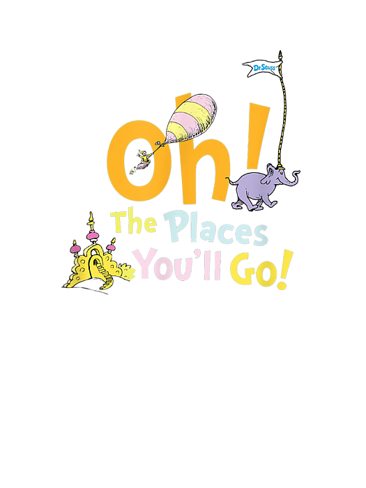 Dr. Seuss Oh The Places You'll Go Greeting Card by Nvt90