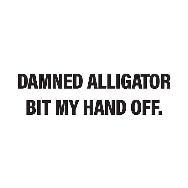 Happy Gilmore Damned Alligator Bit My Hand Off Poster Greeting Card by ...