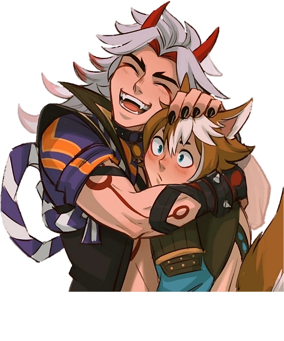 Strong Ground Leader Nice Best Of Arataki Itto And Gorou - Genshin Impact Retro Greeting Card by ...