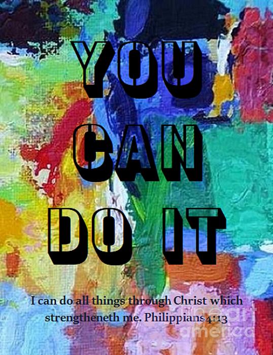 You Can Do It - Motivational Poster for the Home, Office and Children's ...