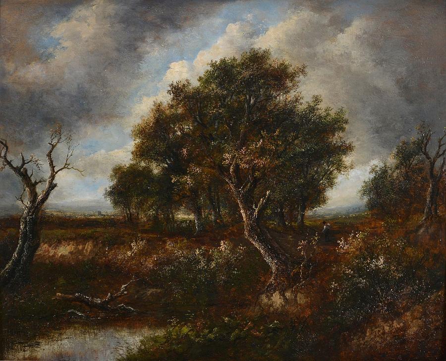A riverside landscape Painting by John Constable - Fine Art America