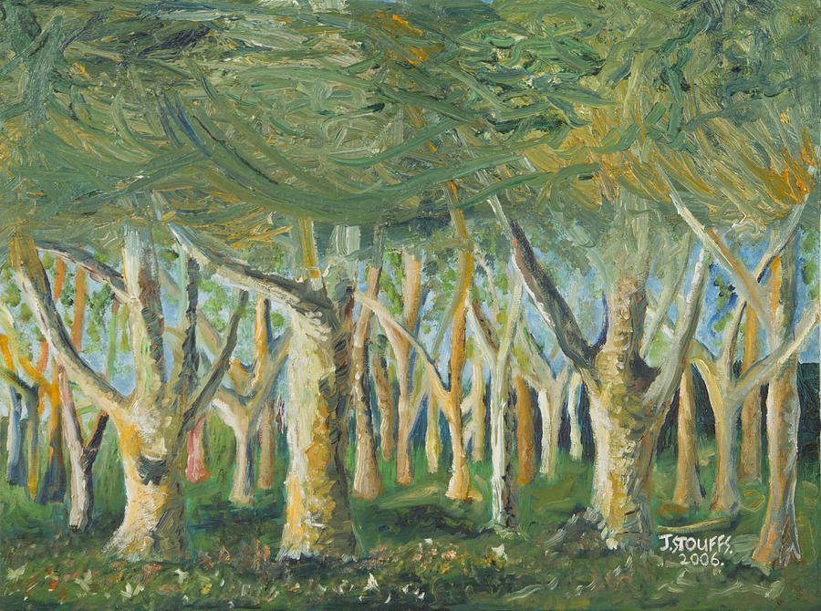 Breeze Through Trees Painting by Justin Stouffs - Pixels