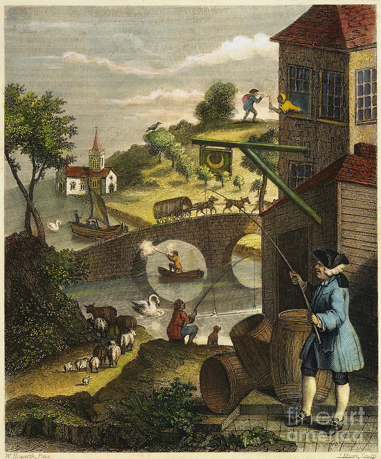 Hogarth: False Perspective Photograph by Granger