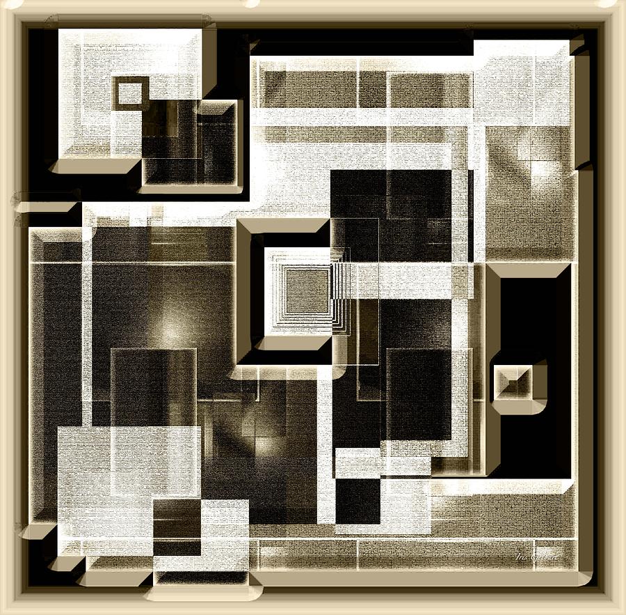 Interlocking 3 #1 Digital Art by Iris Gelbart - Fine Art America
