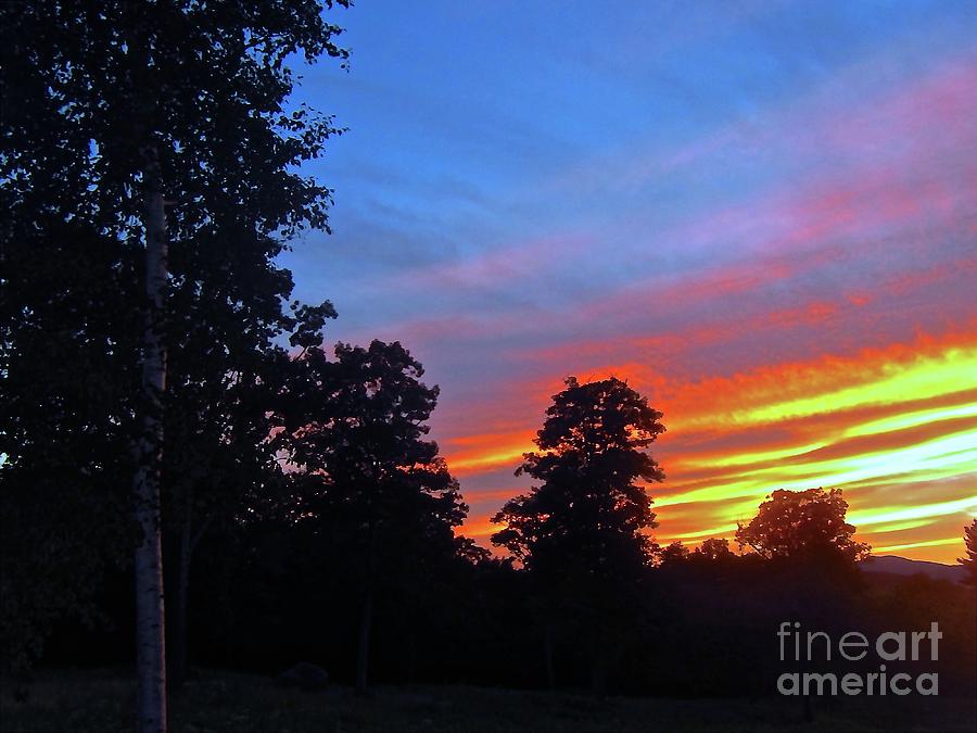 Late Summer Sunset Photograph by Elizabeth Tillar - Fine Art America