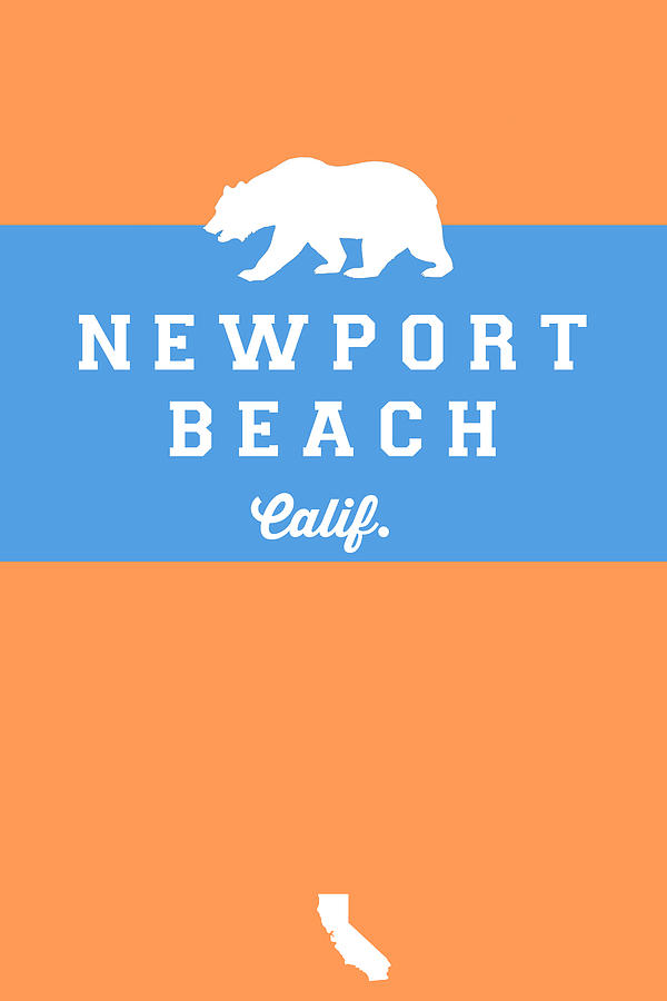 Newport Beach. Digital Art by American Roadside - Fine Art America