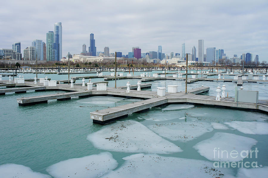 The beautiful DuSable Harbor Photograph by Chon Kit Leong - Pixels