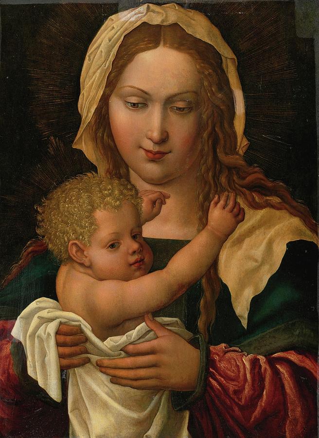 The Virgin And Child Painting by Joos van | Fine Art America