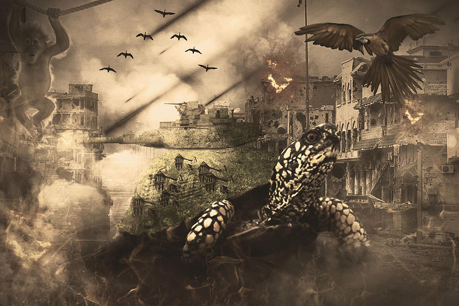 War Turtle Digital Art by Jeave Parcon - Fine Art America