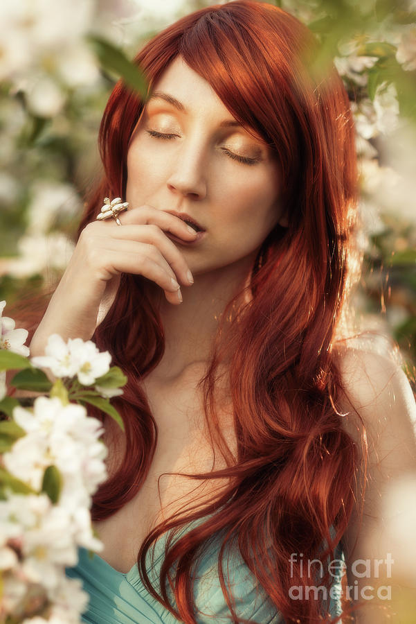 Lady In Spring Blossom Photograph by Amanda Elwell - Fine Art America
