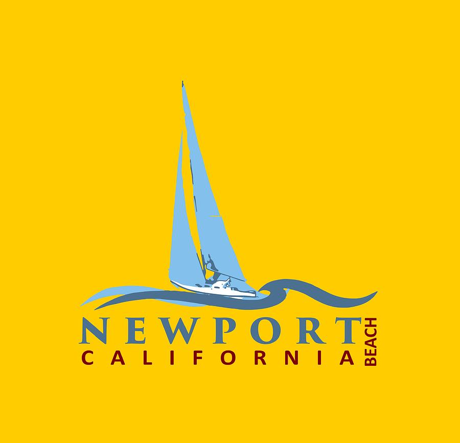 Newport Beach. Digital Art by American Roadside - Fine Art America