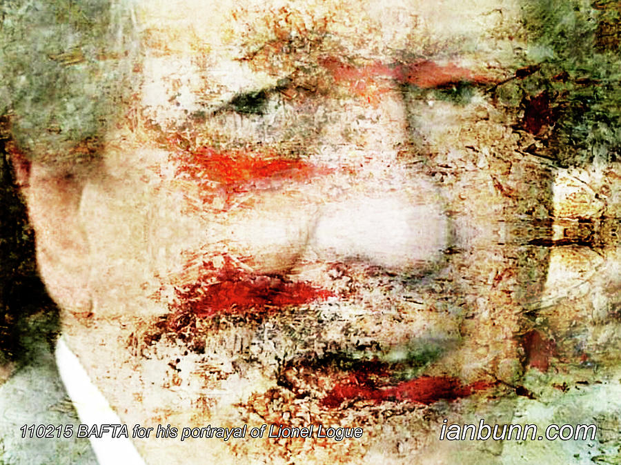 110215 Bafta For His Portrayal Of Lionel Logue Digital Art By Ian Bunn