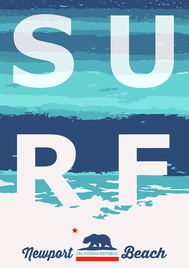 Newport Beach. Digital Art by American Roadside - Fine Art America