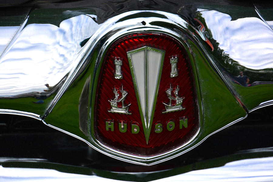 1953 Hudson Hornet Logo Photograph By Mike Martin