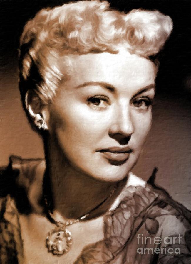 Betty Grable Vintage Hollywood Pinup Painting by Esoterica Art Agency - Pixels