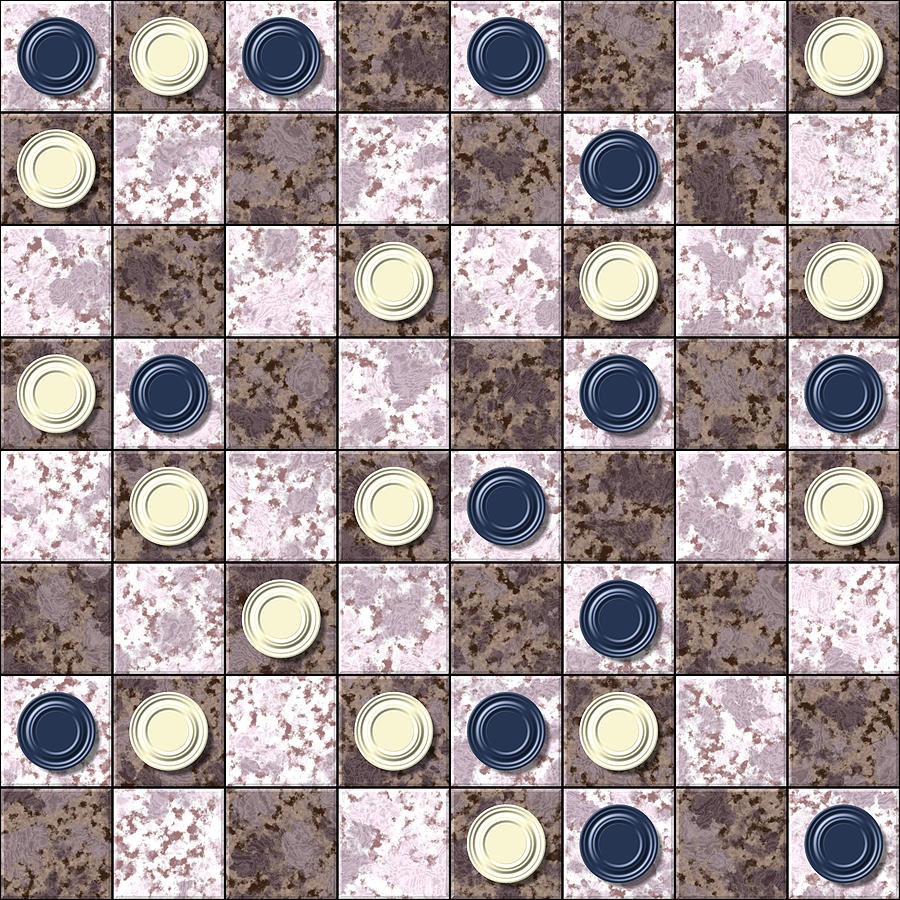 Checkerboard generated seamless texture Digital Art by Miroslav Nemecek ...