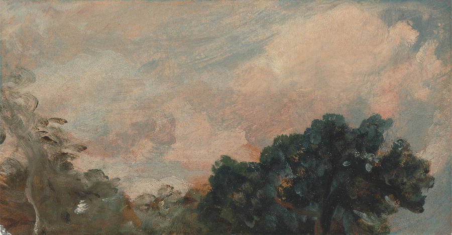 Cloud Study with Trees #2 Painting by John Constable - Fine Art America