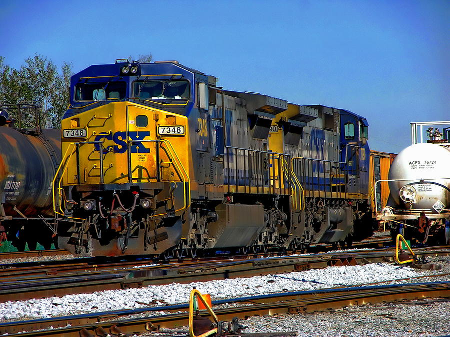 CSX Train Engine Photograph by Anthony Dezenzio