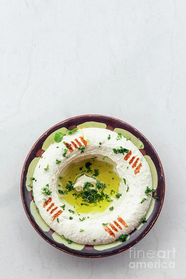 Middle Eastern Hummus Houmous Chickpea Dip Starter Snack Food Se ...