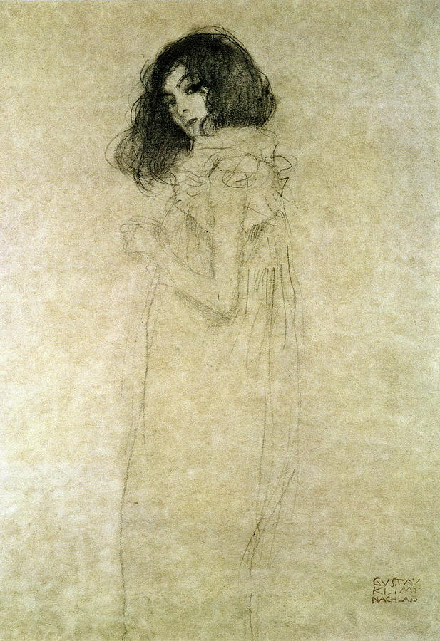 Portrait Of A Young Woman Painting by Gustav Klimt - Fine Art America