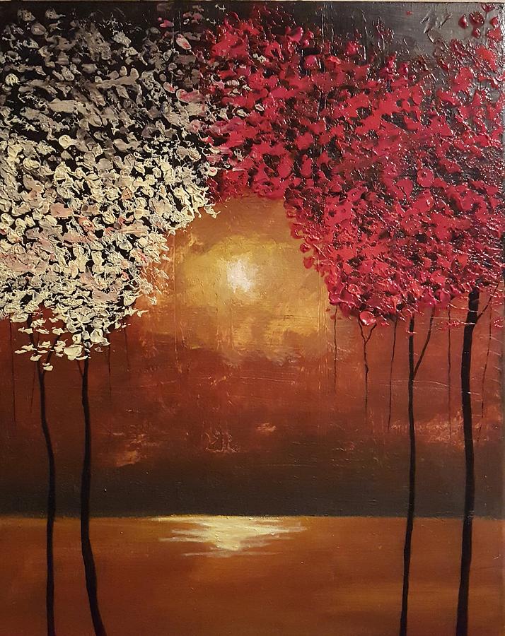 2 Tree Painting by Robert Class - Fine Art America