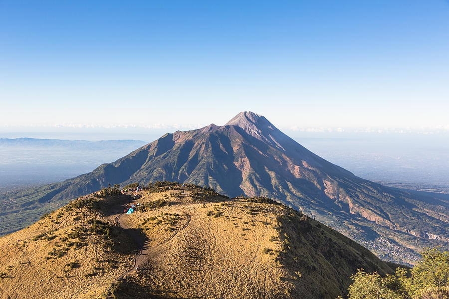 A view of Merapi volcano in Java in Indonesia Photograph by Didier ...