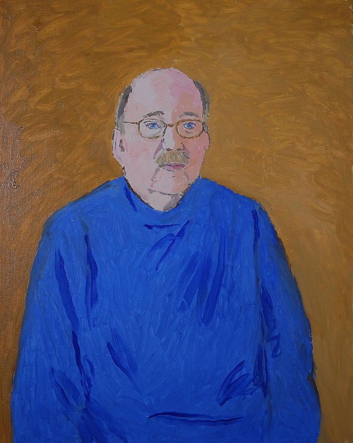 Self Portrait,2016 Painting by Peter Devries - Fine Art America