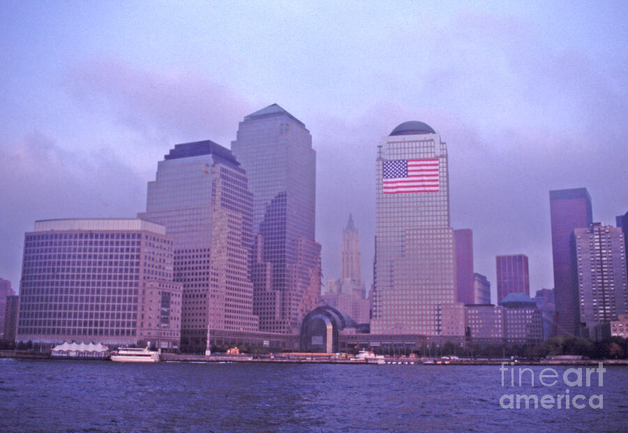 9/11 The Aftermath WFC Flag Photograph by Tom Wurl - Fine Art America