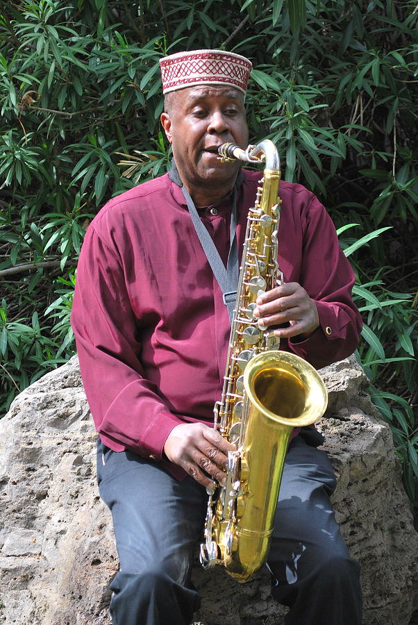 Muslim jazz musician. Photograph by Oscar Williams - Fine Art America