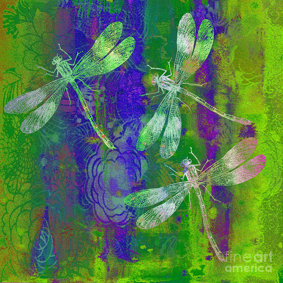 A Dragonflies QD Digital Art by Victoria Kir - Fine Art America