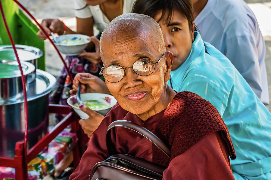A Happy Monk Photograph by Volodymyr Dvornyk - Fine Art America