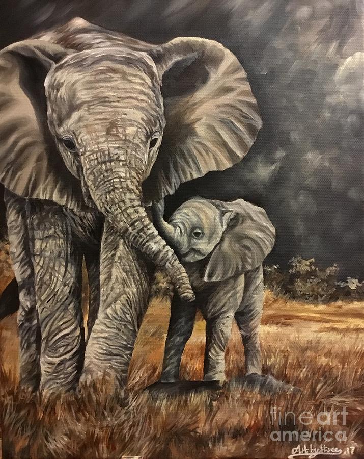 A Mothers Love Painting by Art By Three Sarah Rebekah Rachel White | Pixels