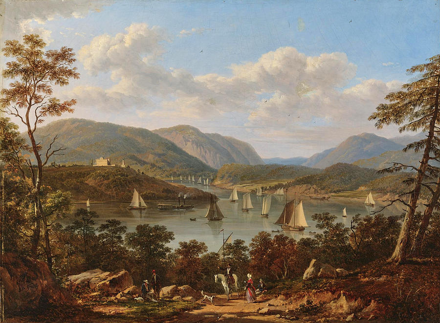 A View of the Hudson from West Point Painting by Victor de Grailly - Fine Art America