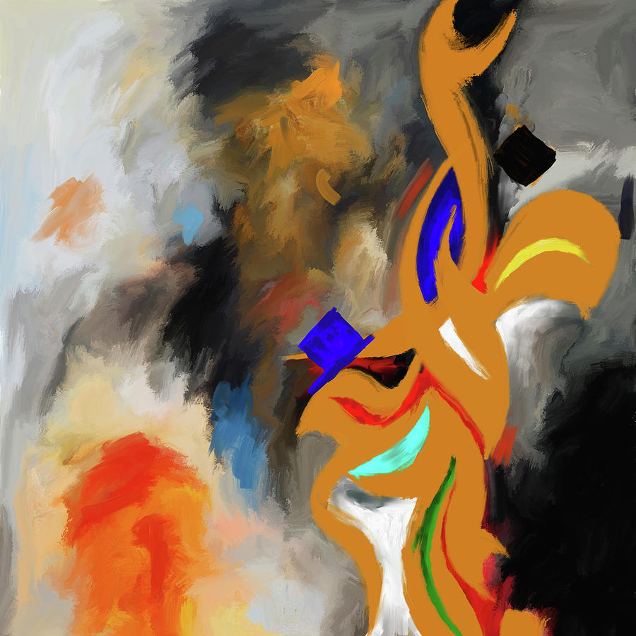 Abstract Calligraphy 12 312 1 Painting by Mawra Tahreem | Fine Art America
