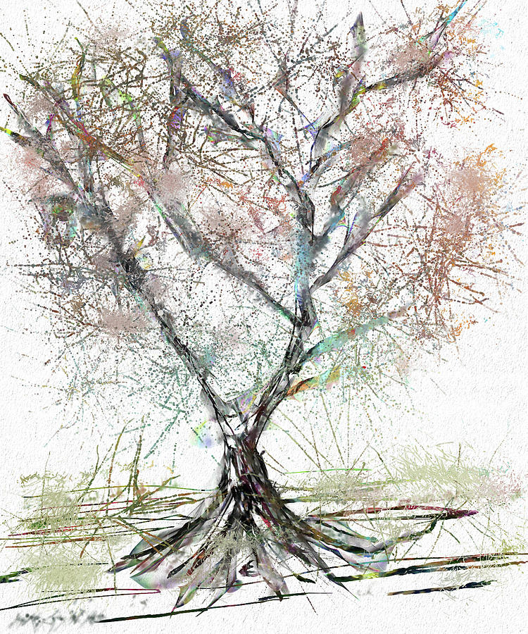 Abstract Tree Digital Art by Renee Skiba | Fine Art America
