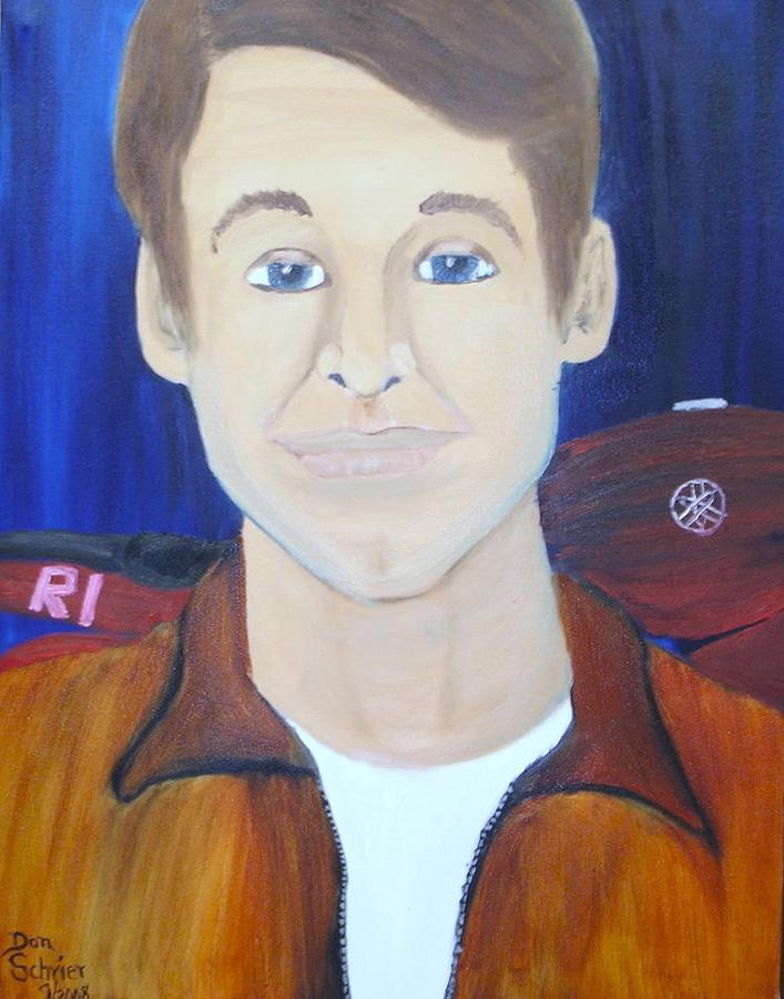 Adam Michael the Biker Painting by Donald Schrier - Pixels