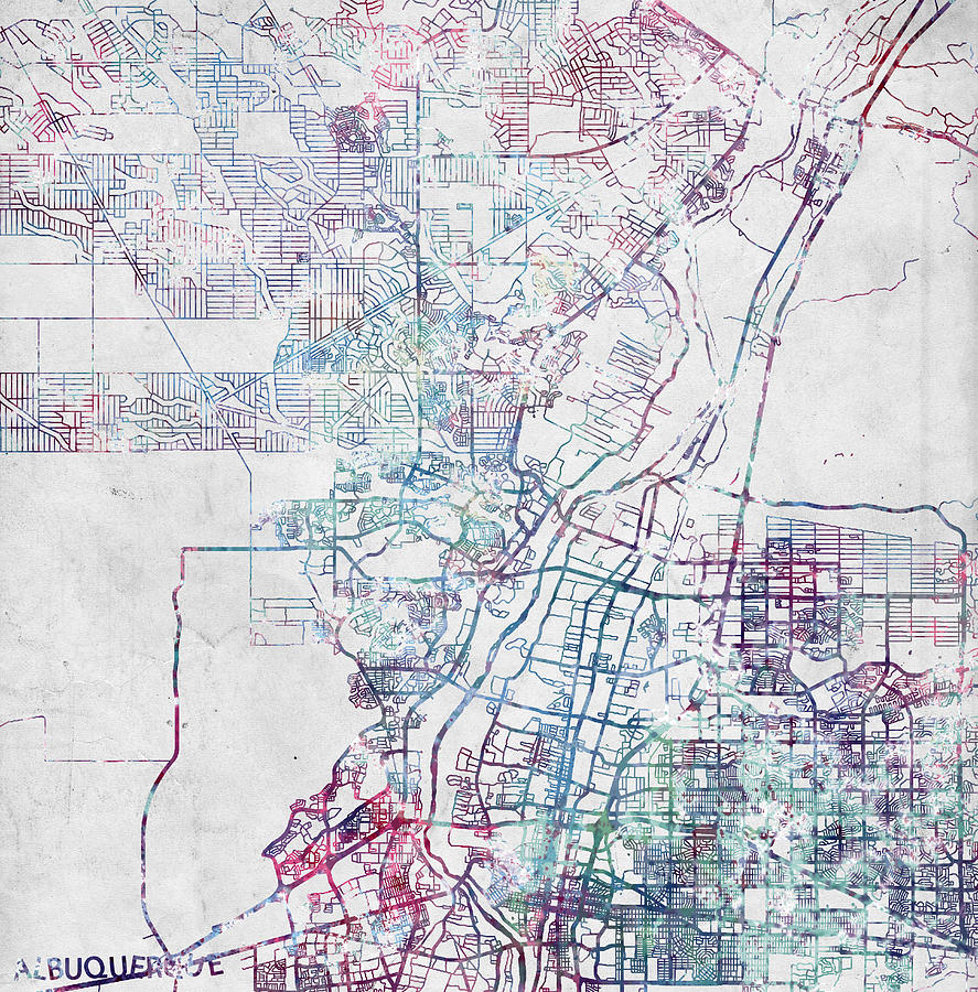 Historic Albuquerque Map