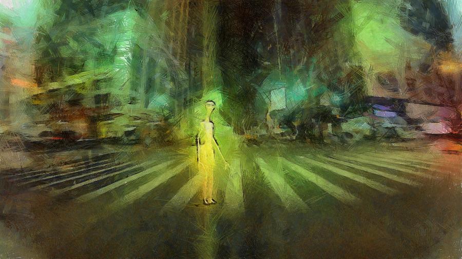 Alien Downtown Painting by Esoterica Art Agency - Fine Art America