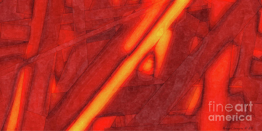 Alien Forge No1 - AMCG20180526 40 x 20 Digital Art by Michael Geraghty ...