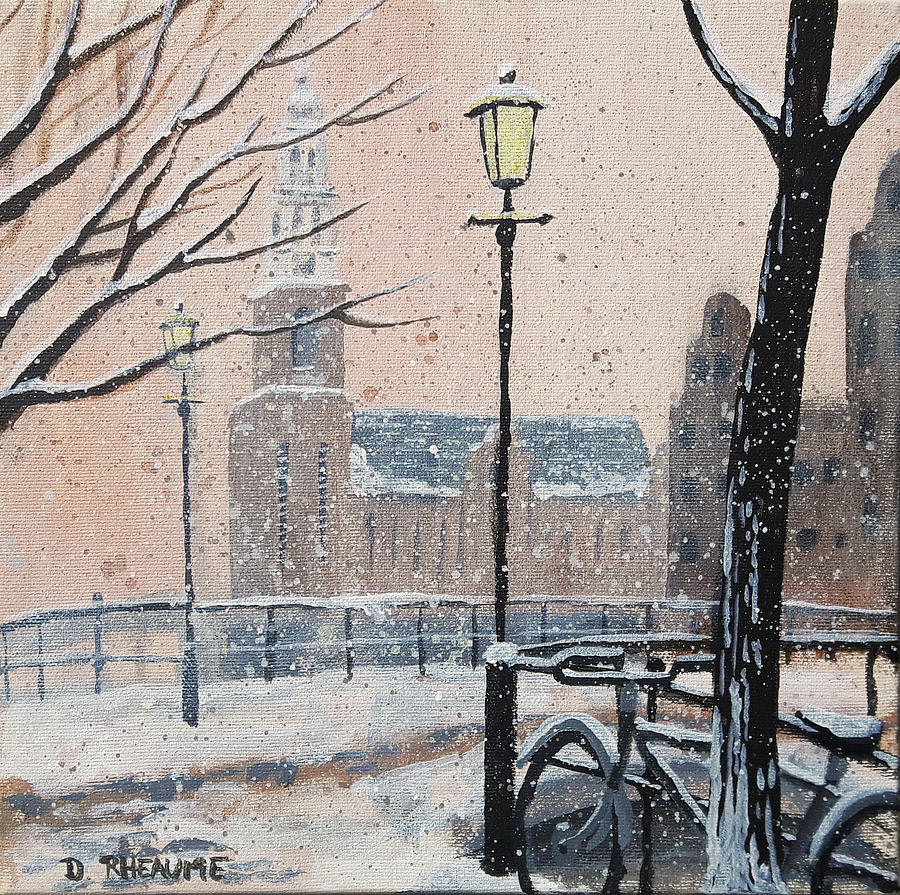 Amsterdam Church Painting by Dave Rheaume - Pixels
