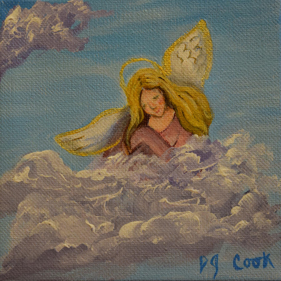 Angel Watching Over You Painting by Donna Cook - Fine Art America